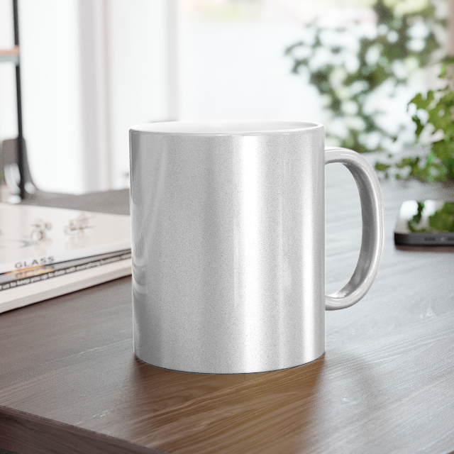 Personalized Metallic Coffee Mug | Silver, Gold Coating