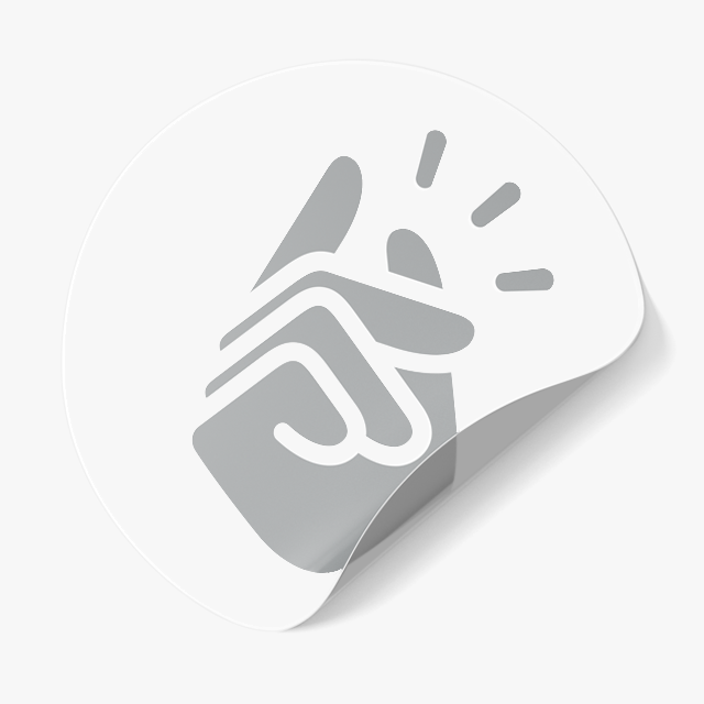 Transparent Sticker Maker | Round, Outdoor Use, 5x Sizes