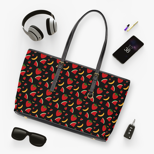 PU Leather Shoulder Bag | Custom-Printed