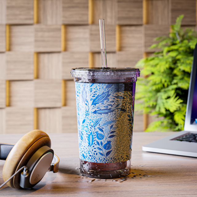 Plastic Cup With Straw | Custom Printing