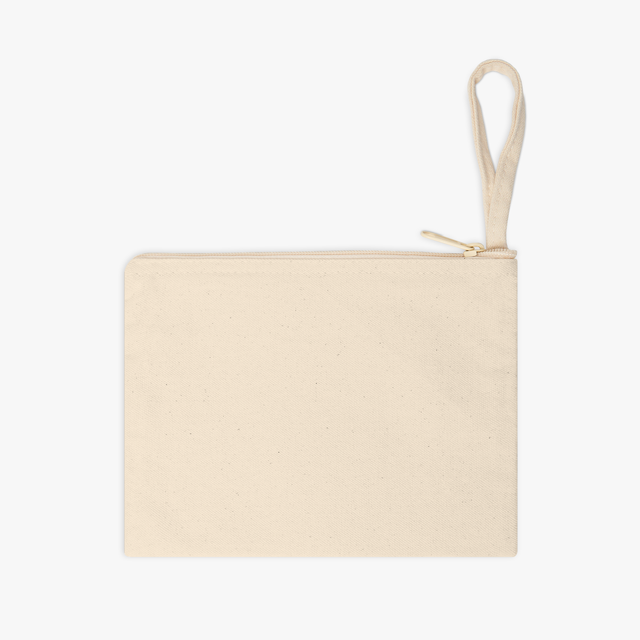 Personalized Cotton Zipper Pouch | Printify