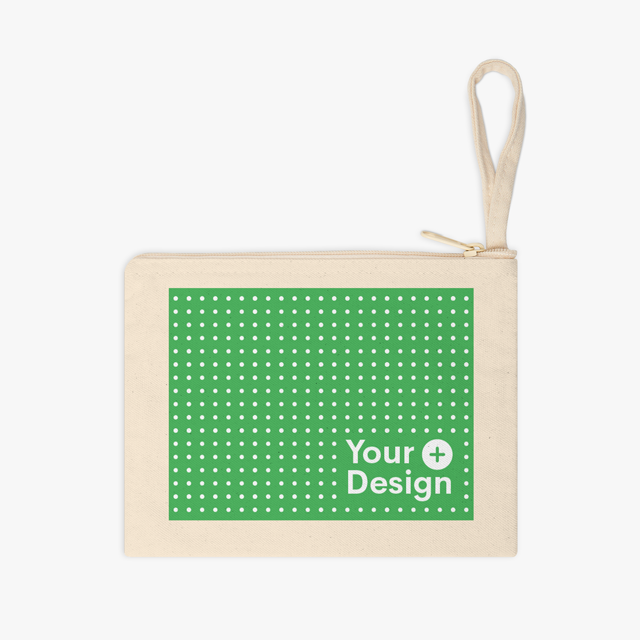 Personalized Cotton Zipper Pouch | Printify