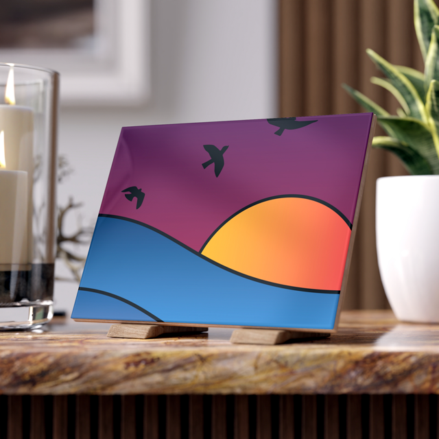 Custom Photo Tile | Glossy or Matte Finish, Full-Color Print