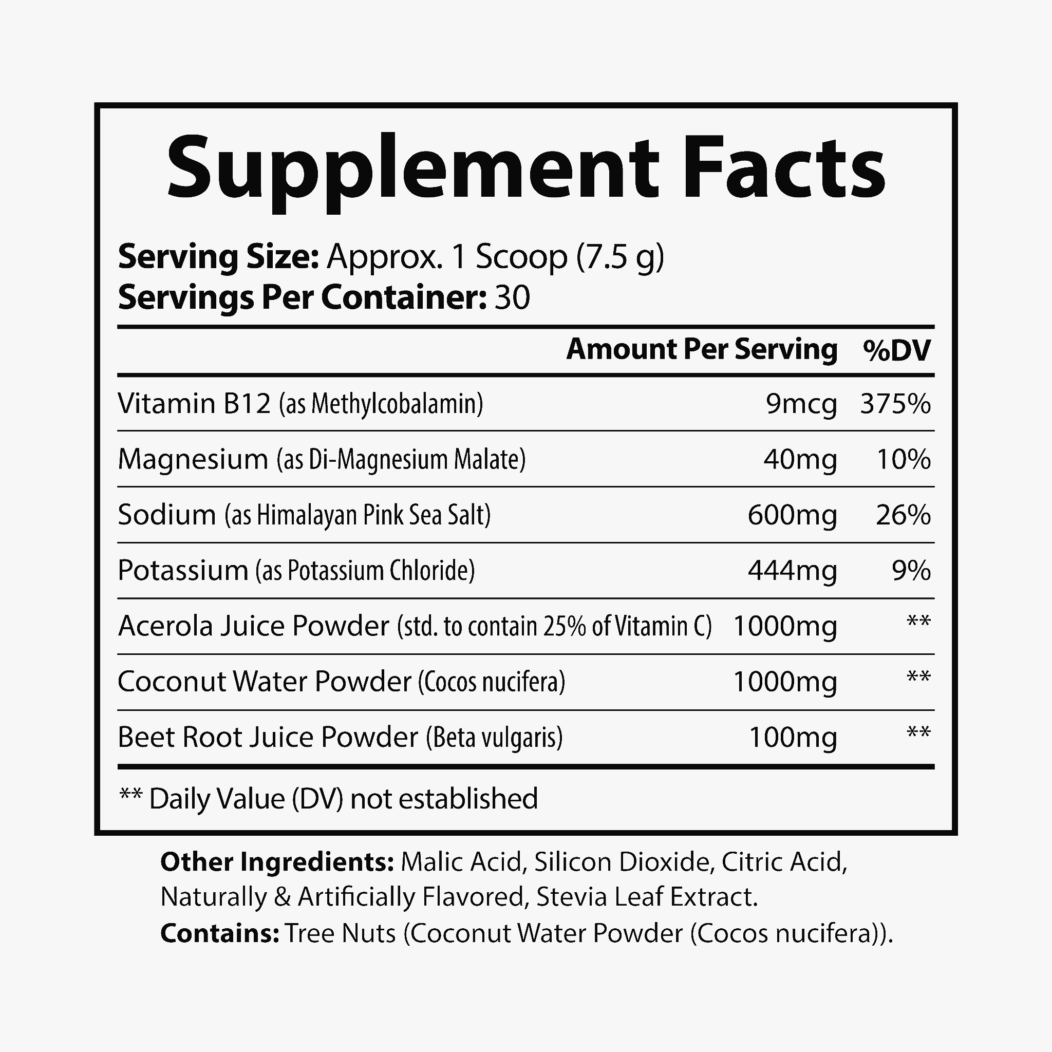 White Label ION + Electrolytes Supplement | Print On Demand