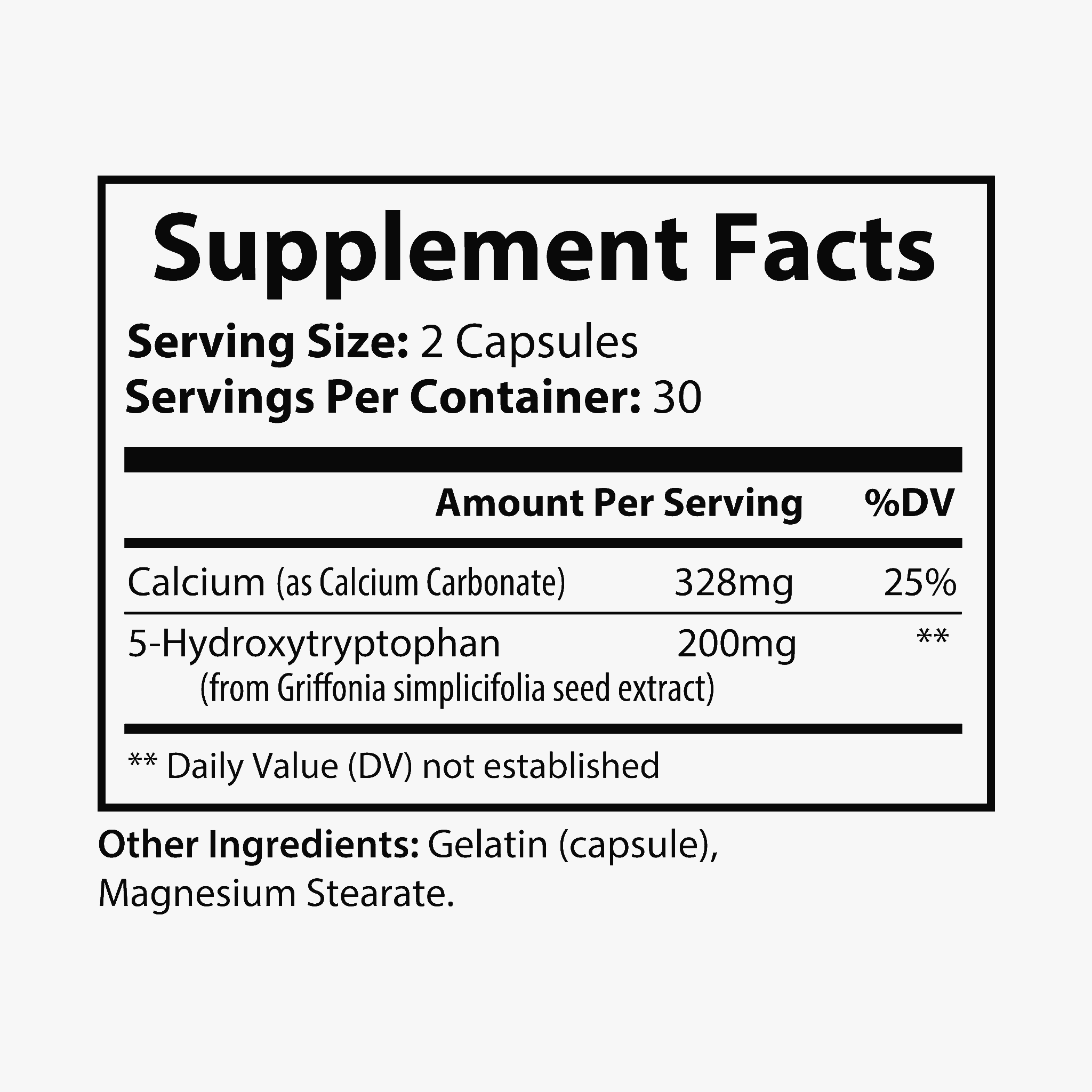 5-HTP Supplement | White Label, Print On Demand