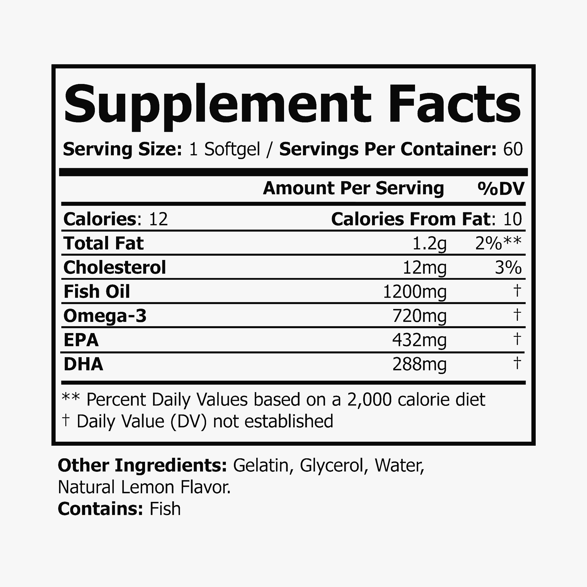 White Label Omega 3 Fish Oil | Print On Demand
