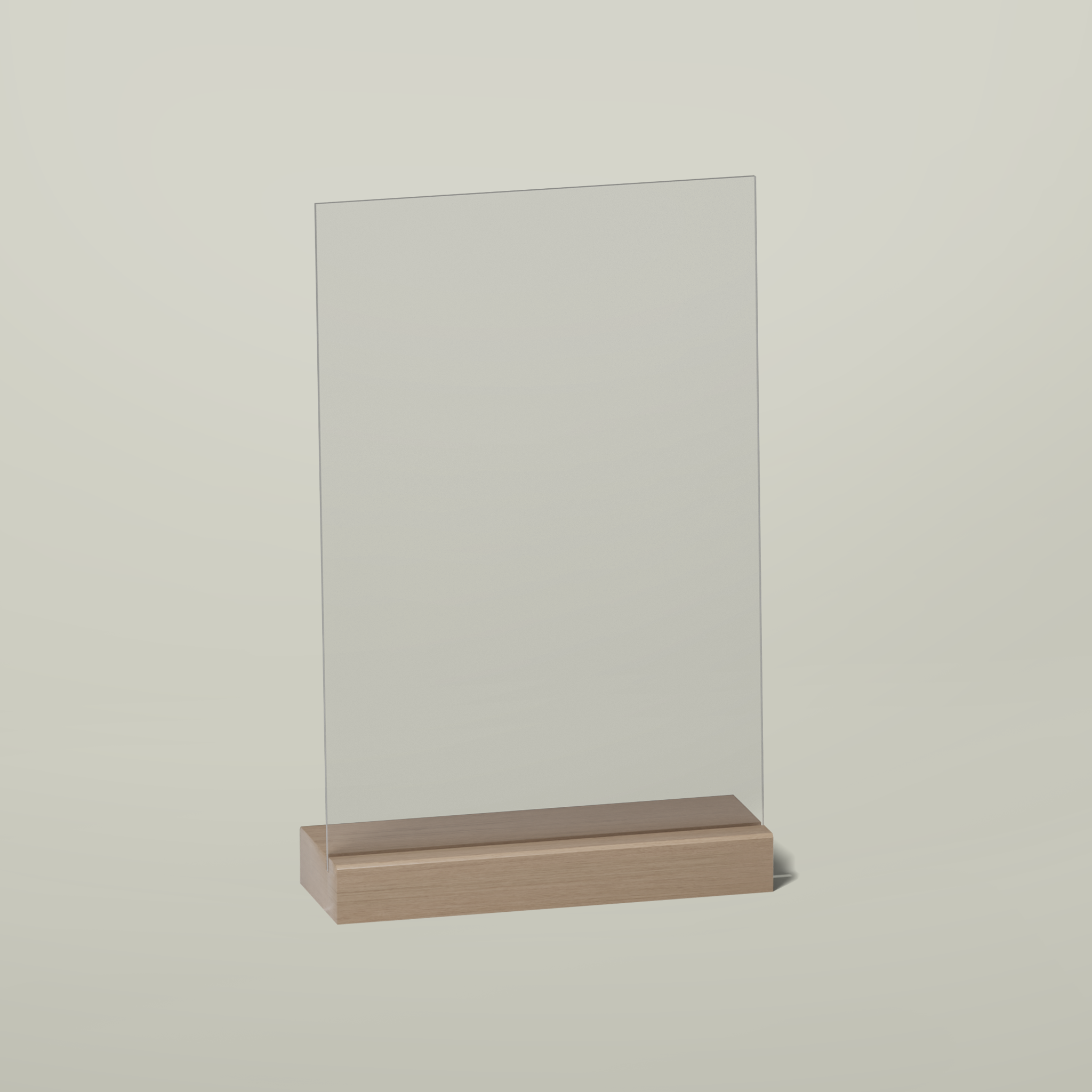 Acrylic Sign With a Wood Base | Custom Printing - Printify