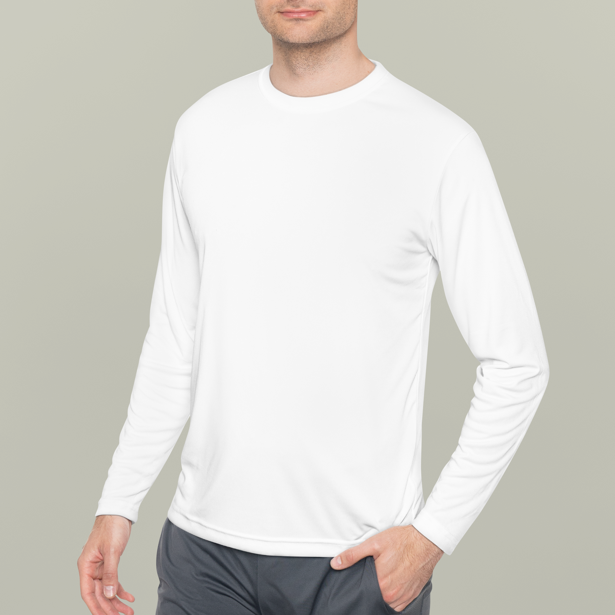 Basic Long Sleeve Tee | Custom Printing - Printify Basic Long Sleeve Tee | Custom Printing - Printify