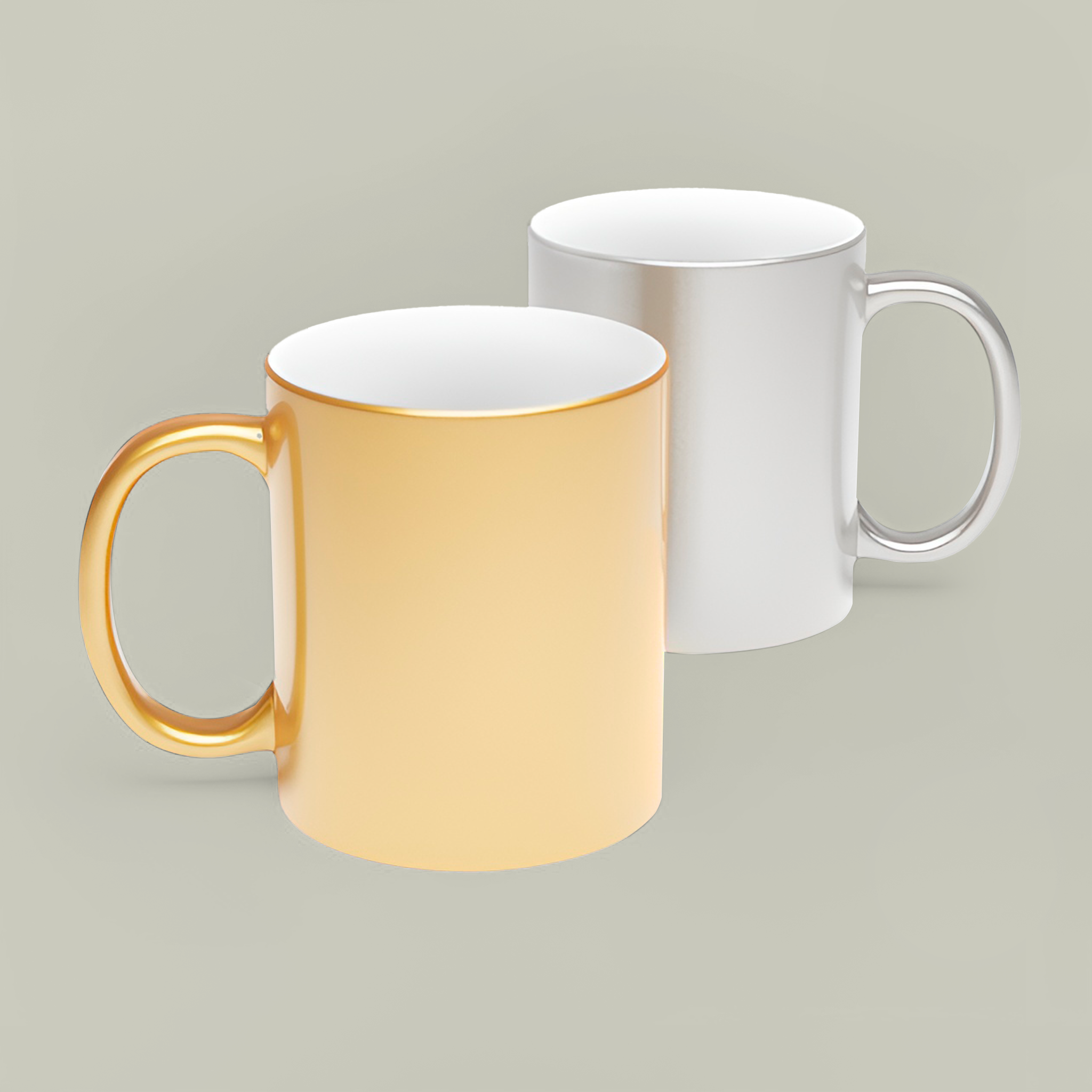 Personalized Metallic Coffee Mug | Silver, Gold Coating