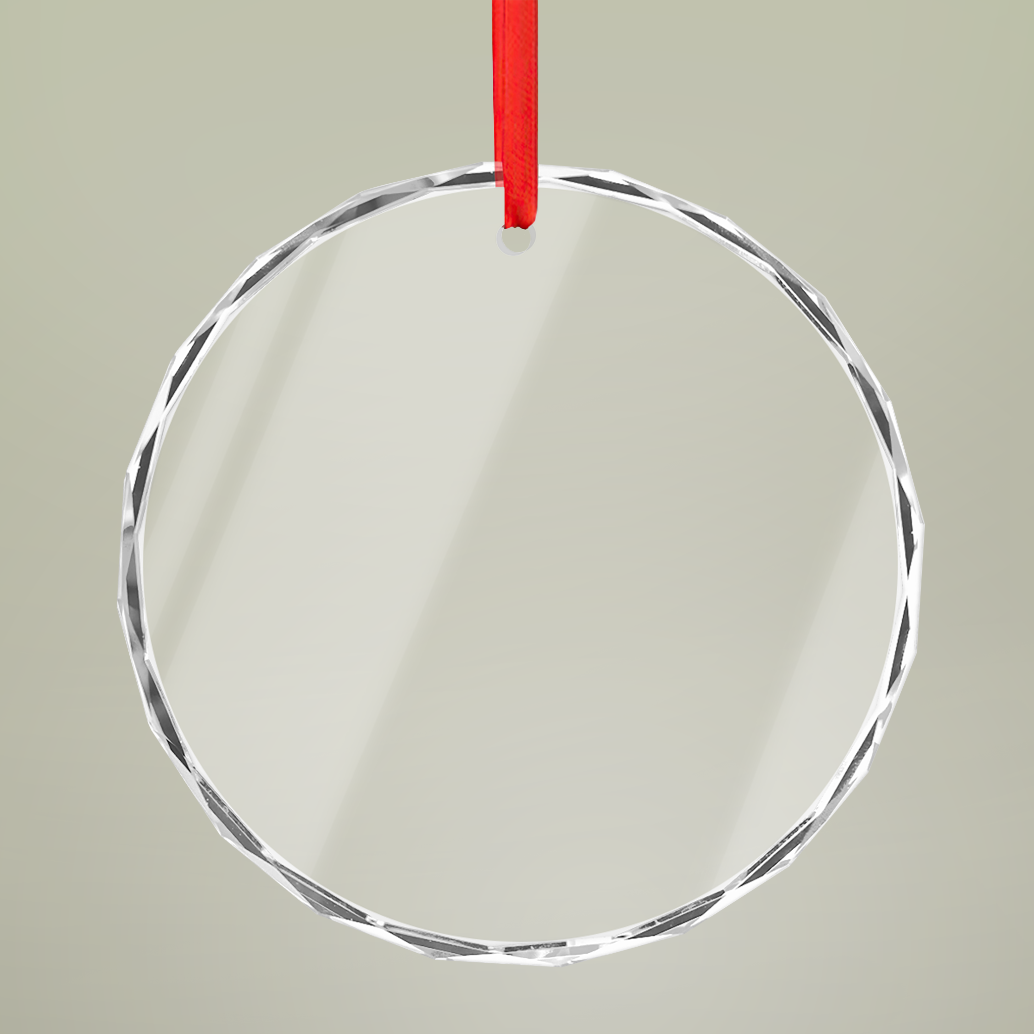 Custom Crystal Glass Ornament | Print On Demand