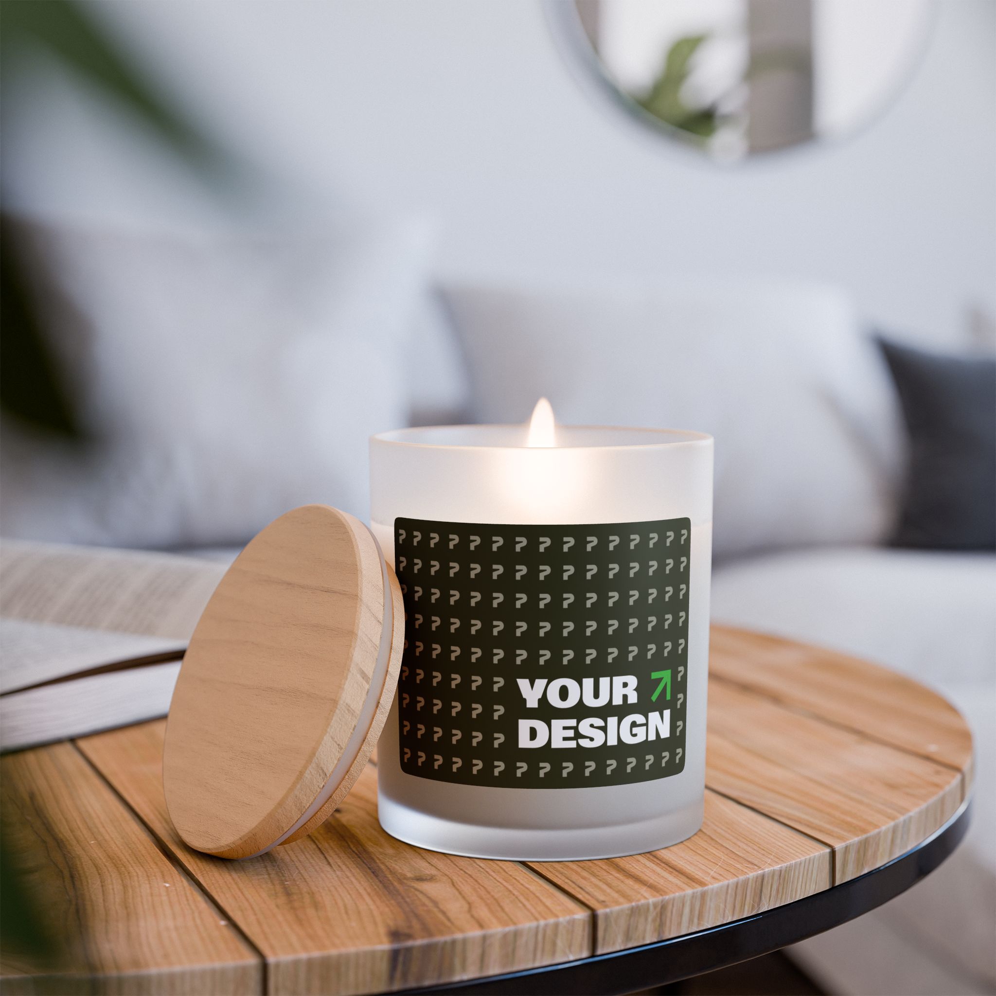 Custom Glass Candles, 11oz | Print On Demand