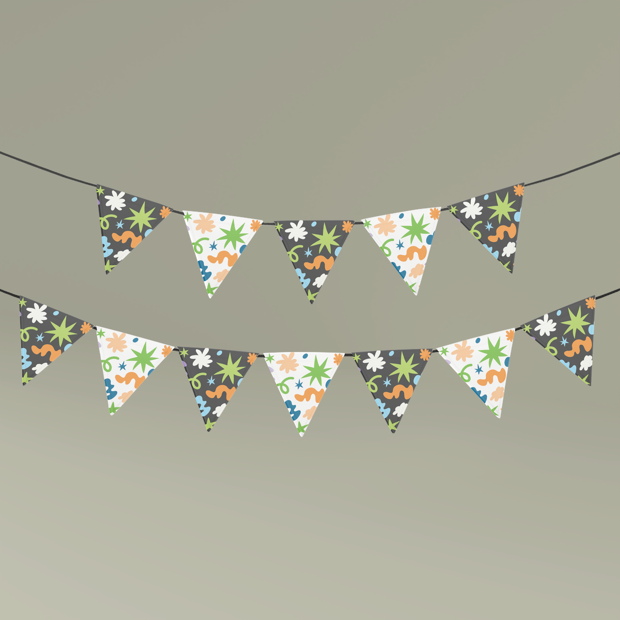 Party Triangle Flags