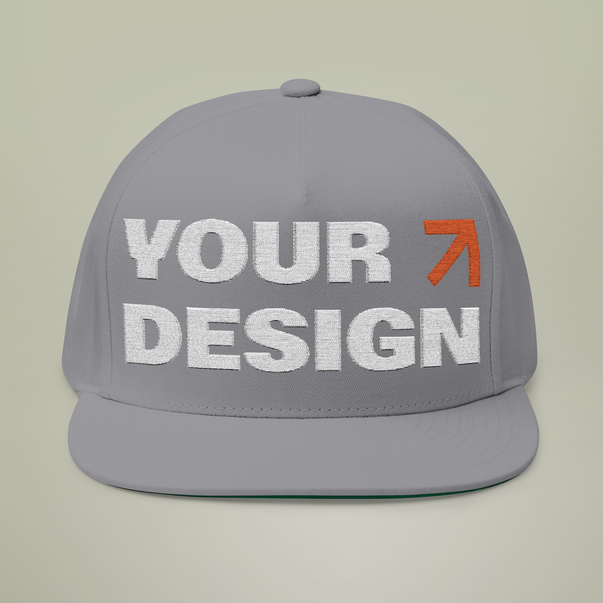 Custom Embroidery Flat Bill Cap | POD