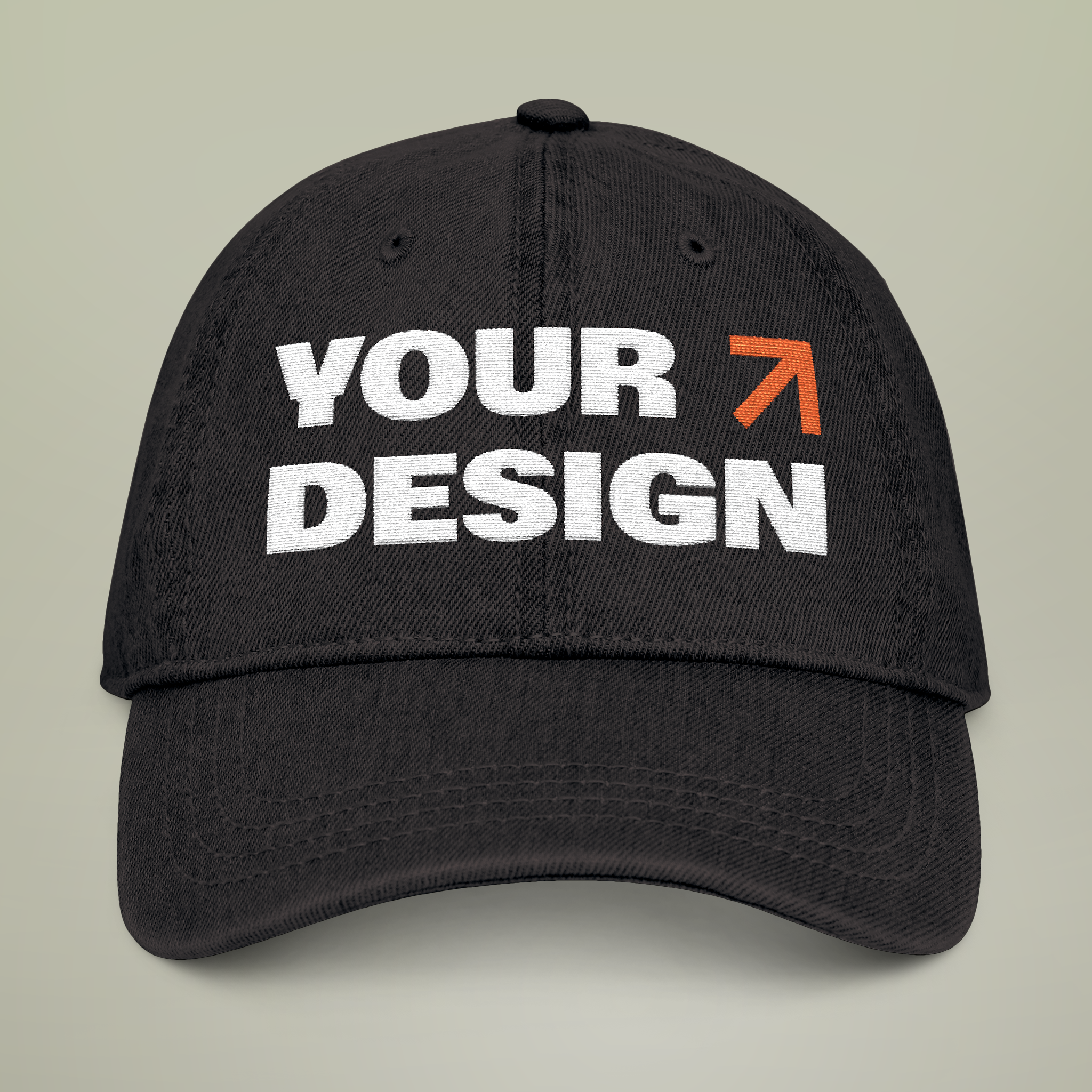 Custom Embroidery Denim Hat | Print On Demand