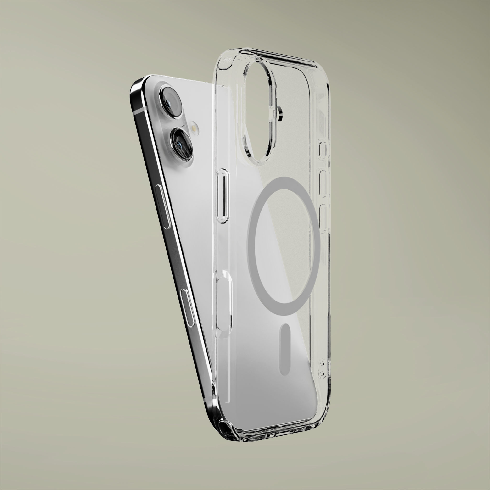 Magnetic Clear Impact Resistant Case