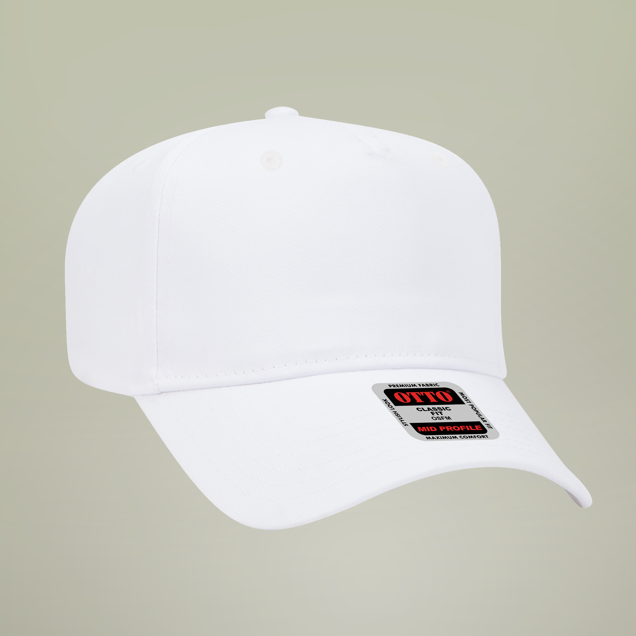 Mid Profile Baseball Cap (Embroidery)