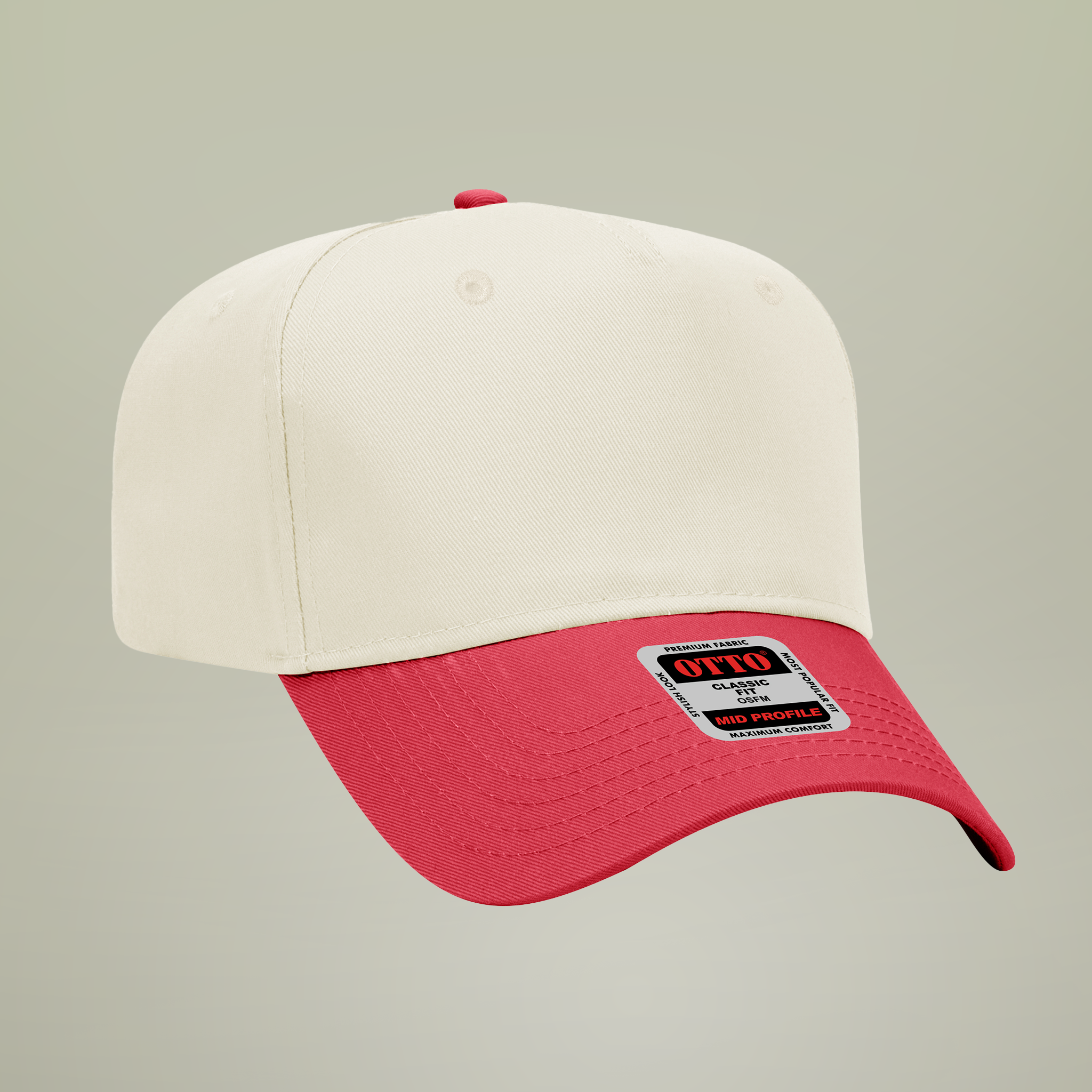 Mid Profile Baseball Cap (Embroidery)